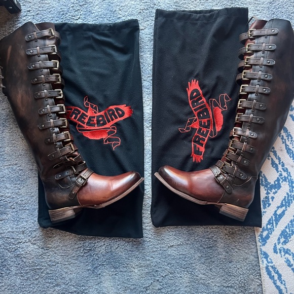 freebird | Shoes | Freebird Brown Combat Moto Boots | Poshmark